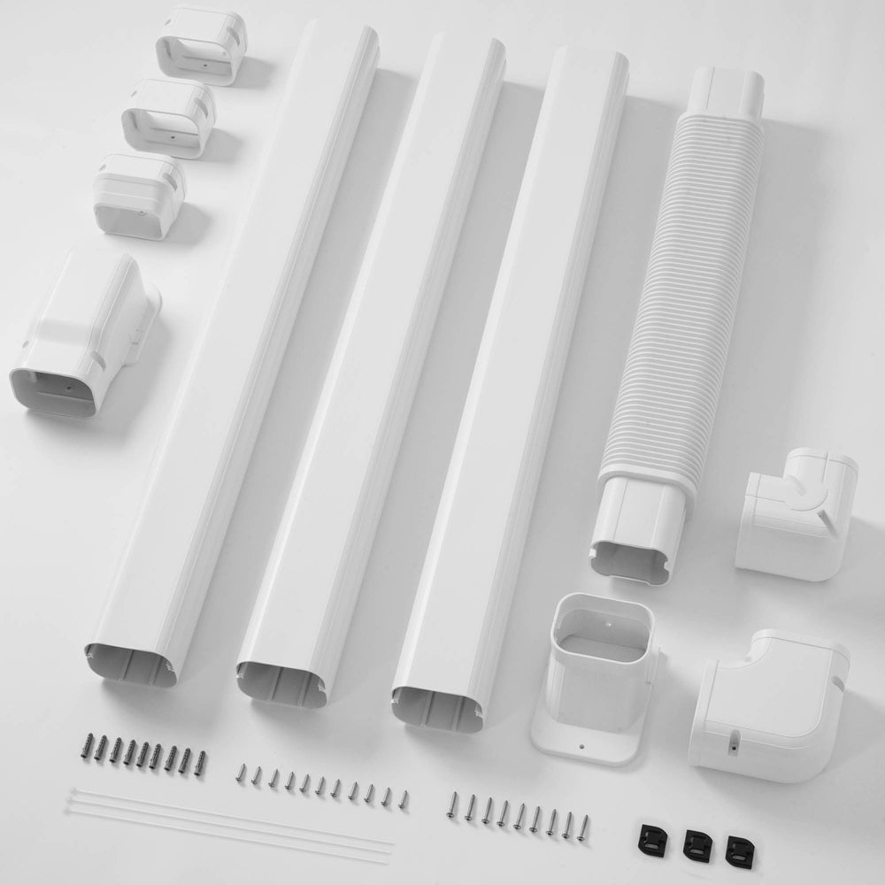 DELLA Mini Split Line Set Cover with Flexible Duct