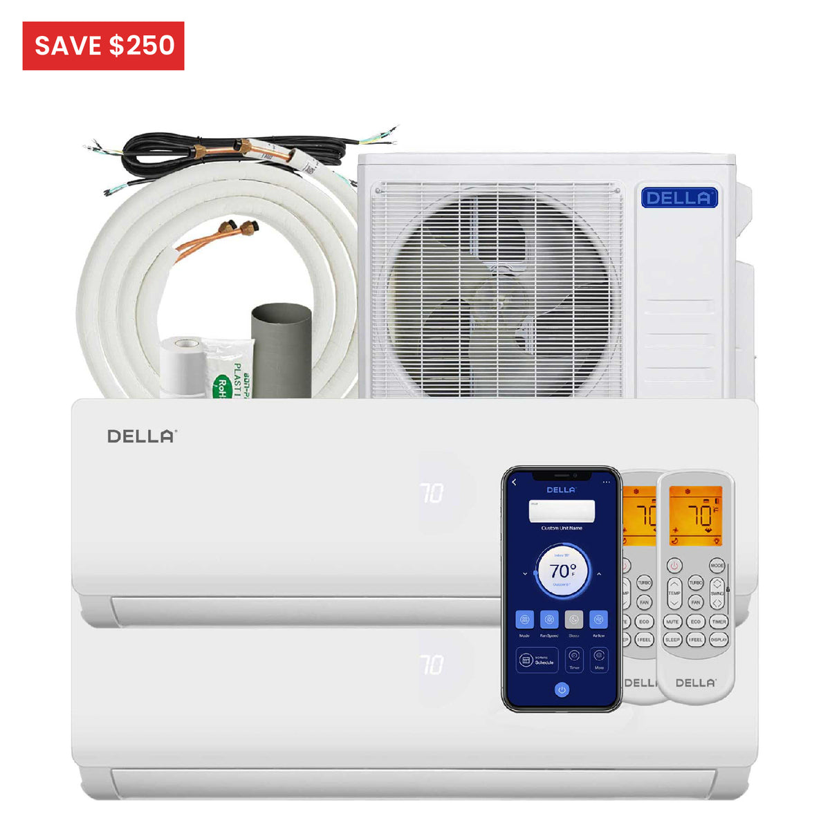 Dual Zone Mini Split 18000 BTU | 18000 BTU Mini Split 2 Zone